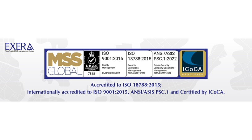 EXERA Myanmar Achieves Prestigious ICoCA Accreditation and Updated ISO ...